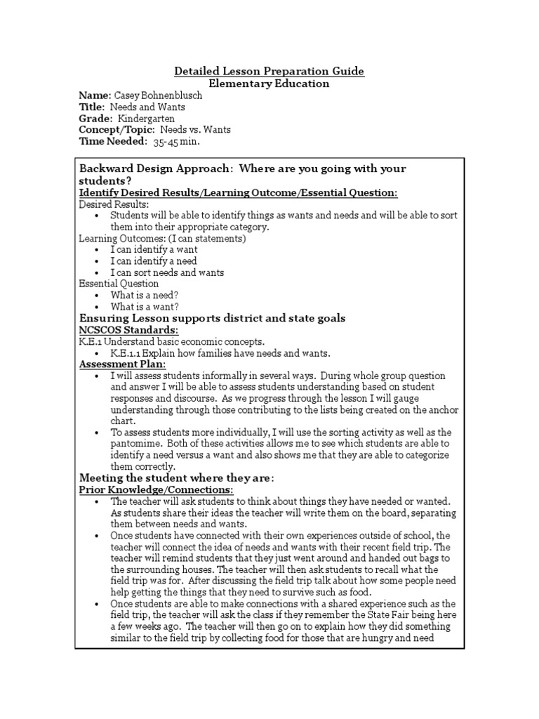Detailed Ss Lesson | PDF | Teaching | Cognition