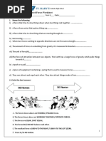 Answer Key NAFS Science Worksheet 1 | PDF | Cell (Biology) | Human Body