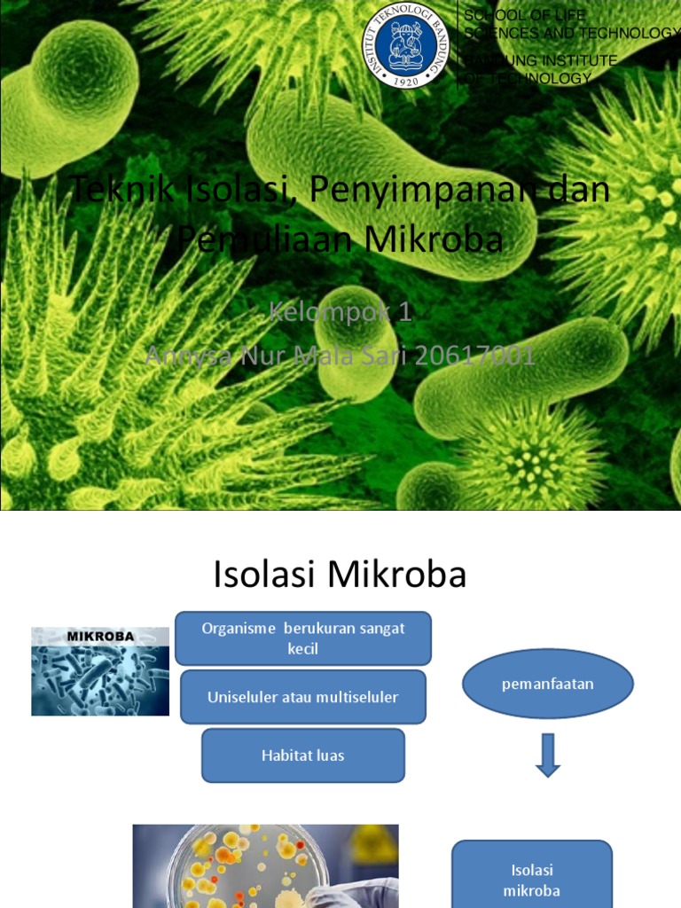 Teknik Isolasi, Penyimpanan Dan Pemuliaan Mikroba | PDF