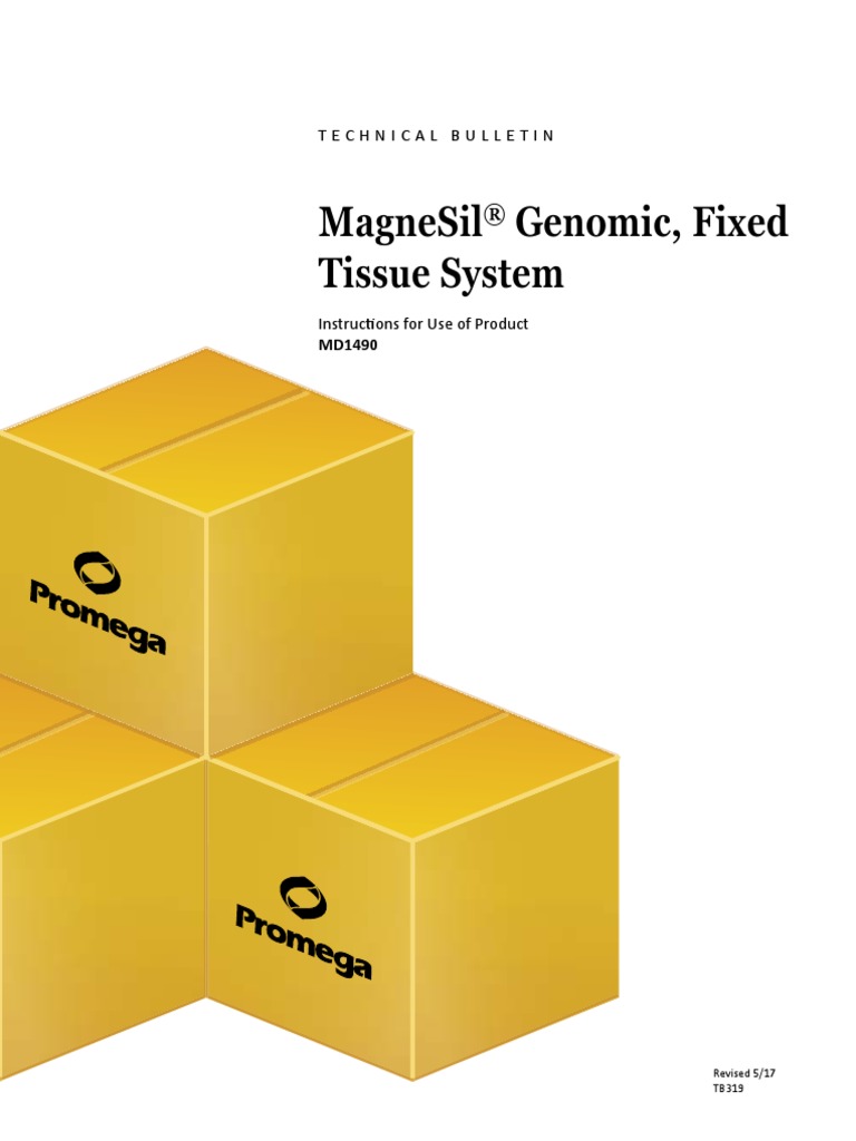 Magnesil Genomic Fixed Tissue System Protocol | PDF | Genomics | Gene ...