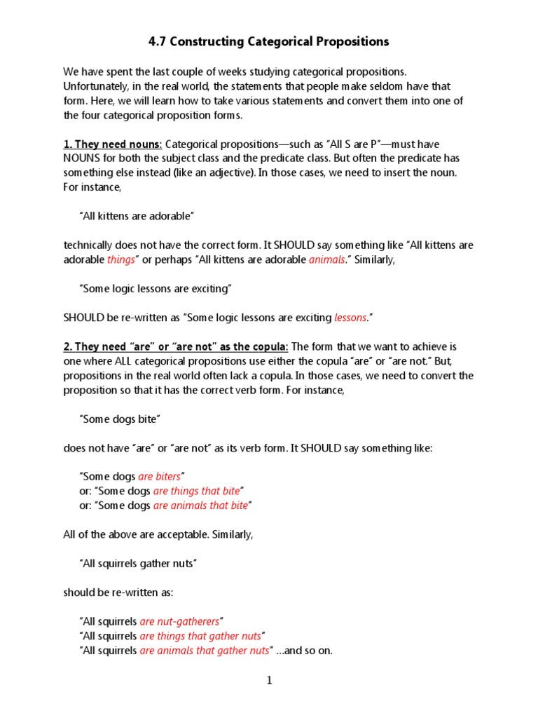 How to Convert Real-World Statements into the Four Standard Forms of ...