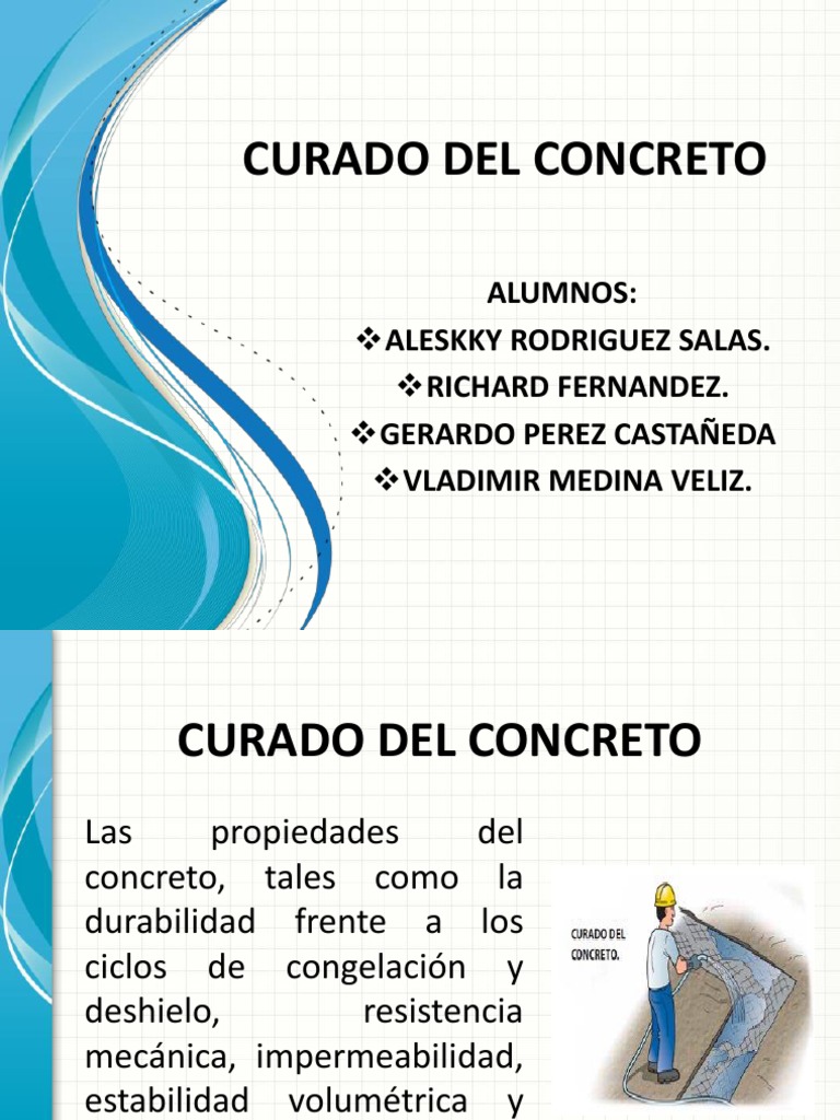 Métodos y Tipos de Curado del Concreto | PDF | Hormigón | Clima