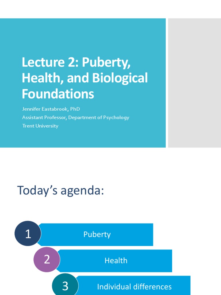Lecture 2 351 Puberty Health And Biology Bb Pdf Pdf Luteinizing