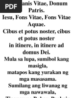 'Hail Mary' Prayer in Tagalog Translation | PDF