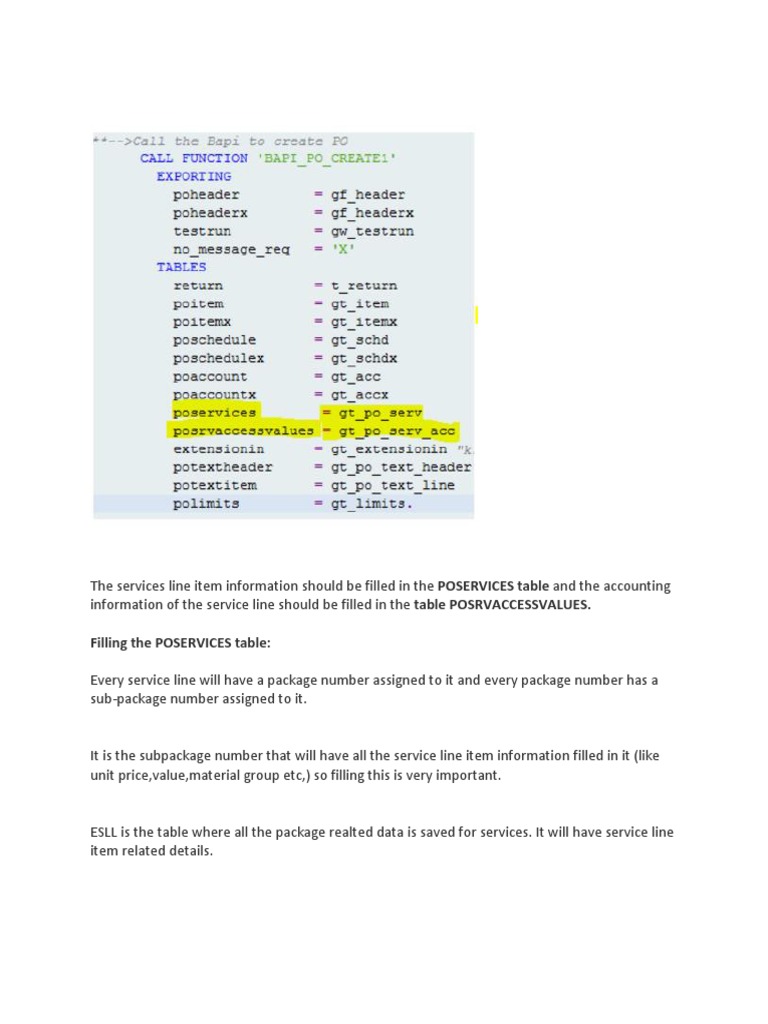Bapi Po Create1 Pdf Business Computing 