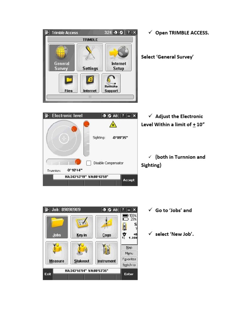 Trimble Access User Guide | PDF