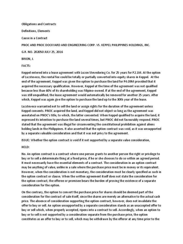 Sales Case Digest | PDF | Offer And Acceptance | Consideration