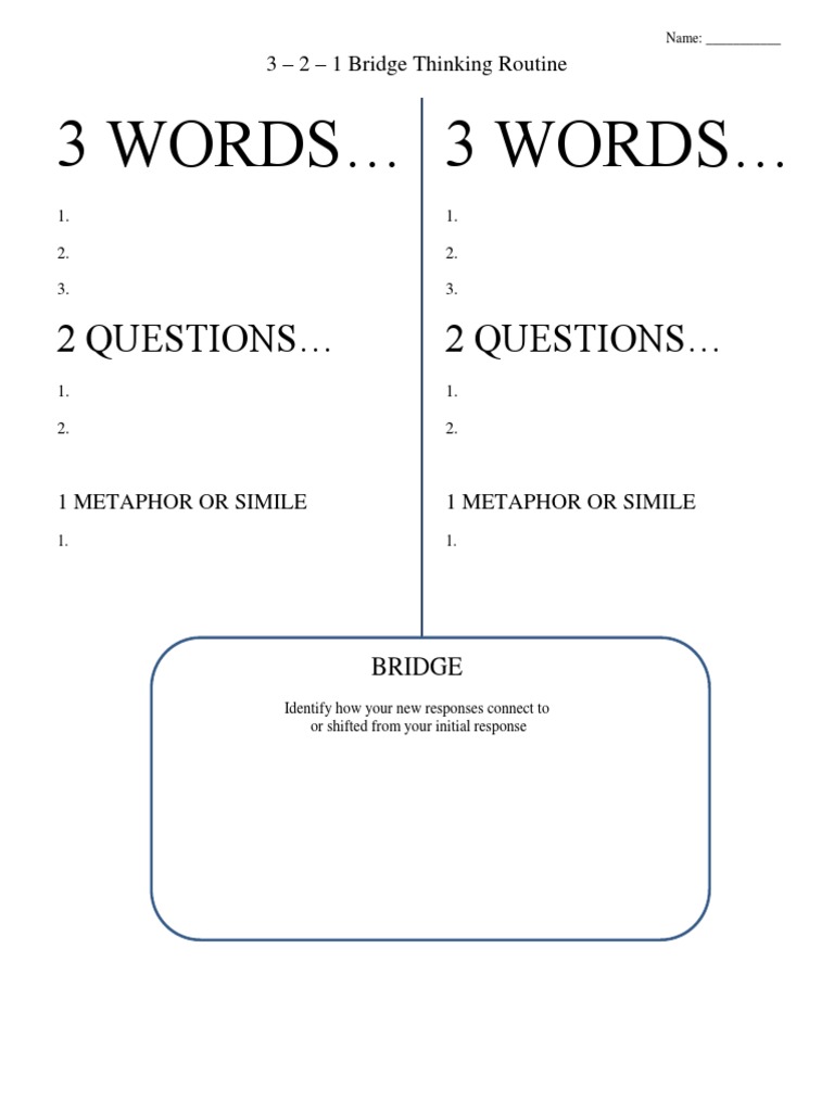 321 Bridge Template | PDF