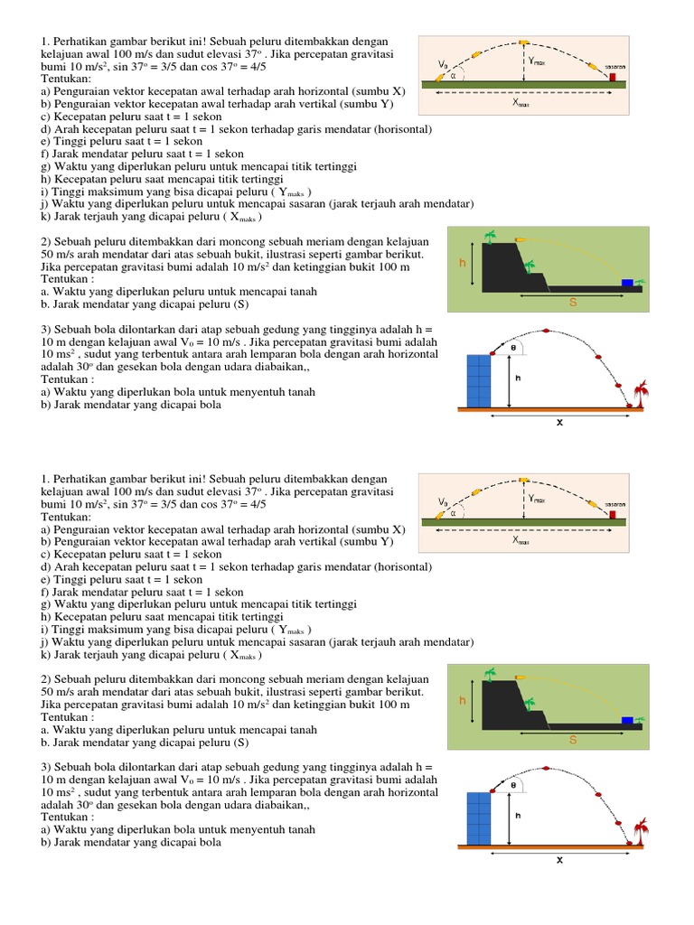 Gerak Parabola | PDF