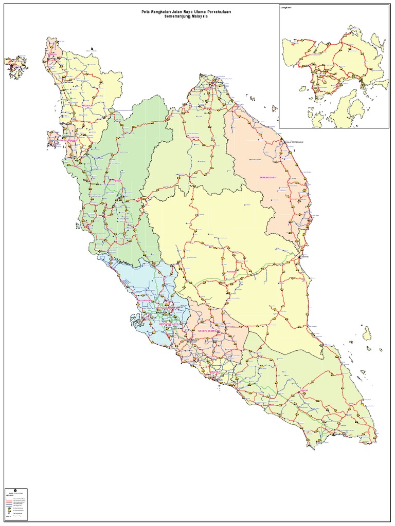 Road Map Semenanjung Malaysia | PDF
