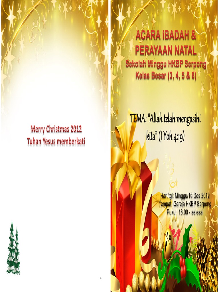 Cover Buku Acara Natal PDF | PDF