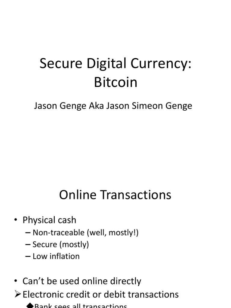 Jason Genge - Jason Simeon Genge : Secure Digital Currency Bitcoin ...