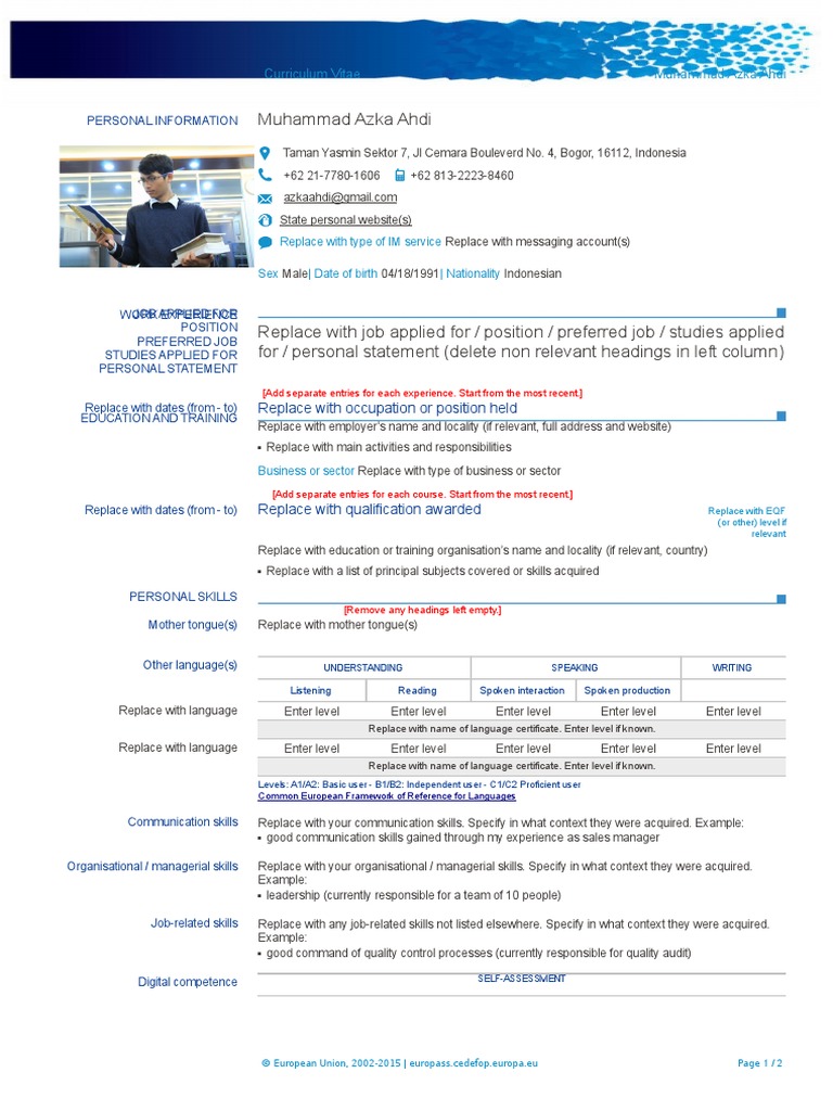 Contoh CV | PDF | Communication | Computing