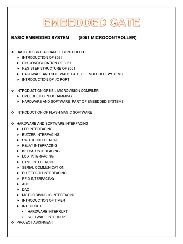 Basic Embedded System | PDF