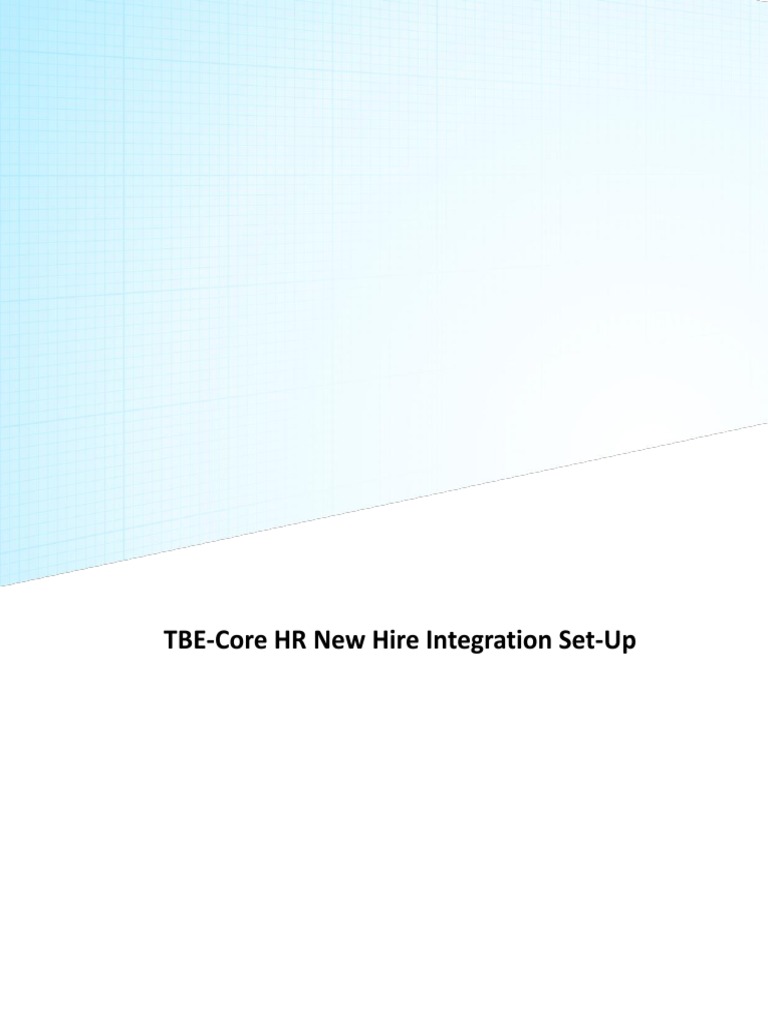 Taleo Business Edition Fusion Core HR New Hire Int | PDF | Application Programming Interface ...