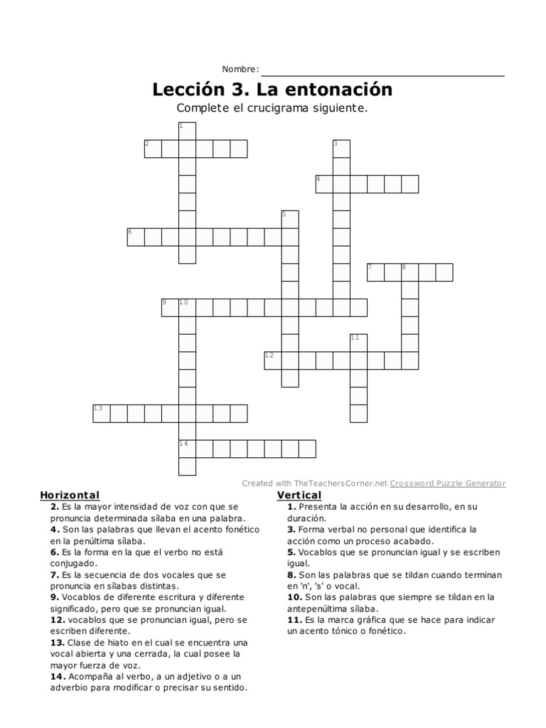 Lección 3. La Entonación | PDF | Verbo | Vocal