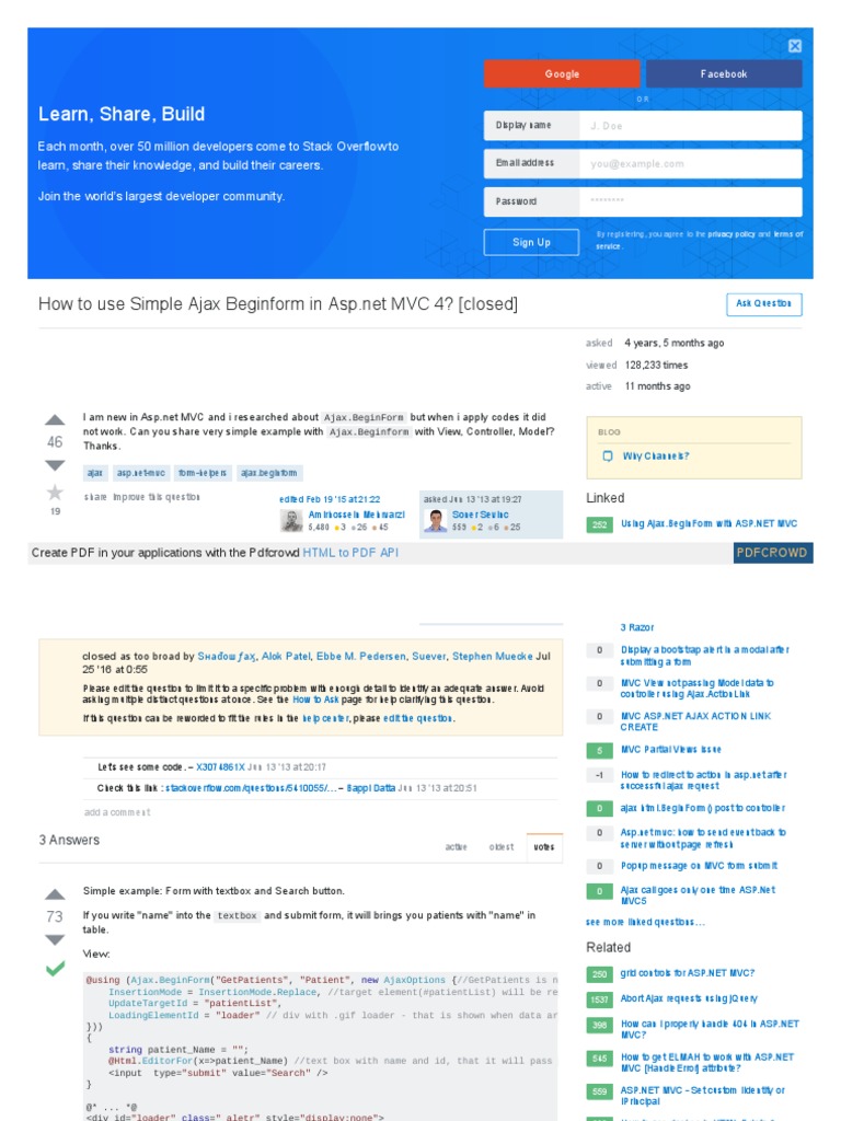 Stackoverflow Com Questions 17095443 How To Use Simple Ajax | PDF | Ajax (Programming ...