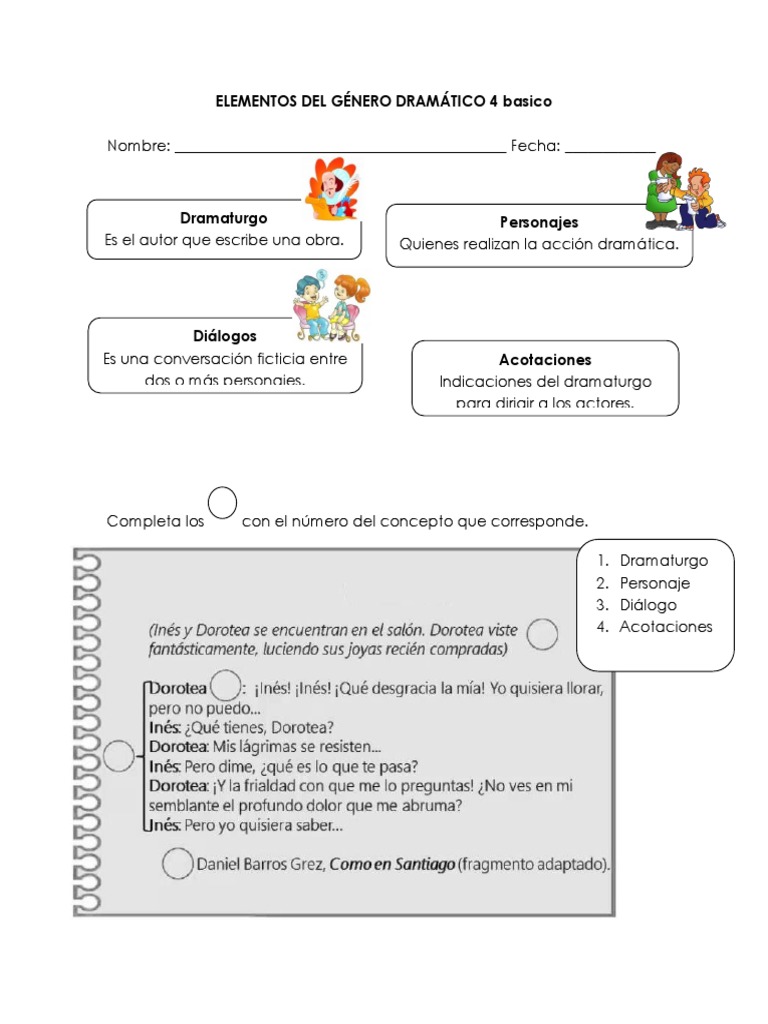 Elementos del Género Dramático | PDF