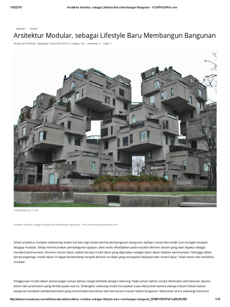 Arsitektur Modular, Sebagai Lifestyle Baru Membangun Bangunan ...