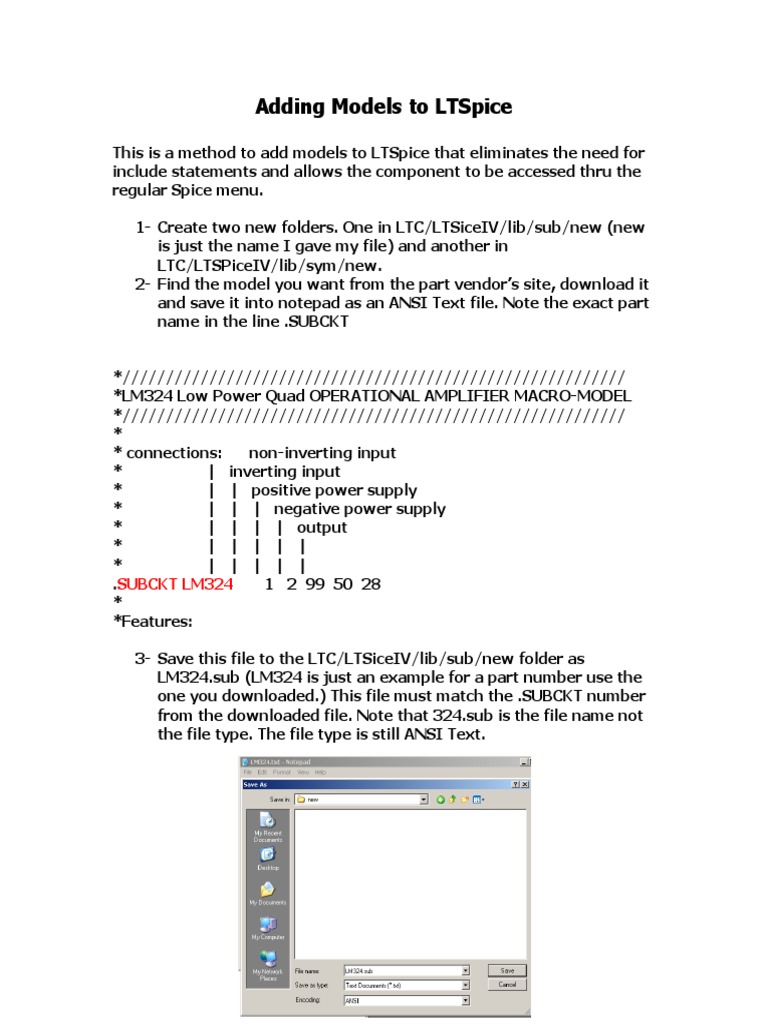 Add Models to LTSpice Easily | PDF