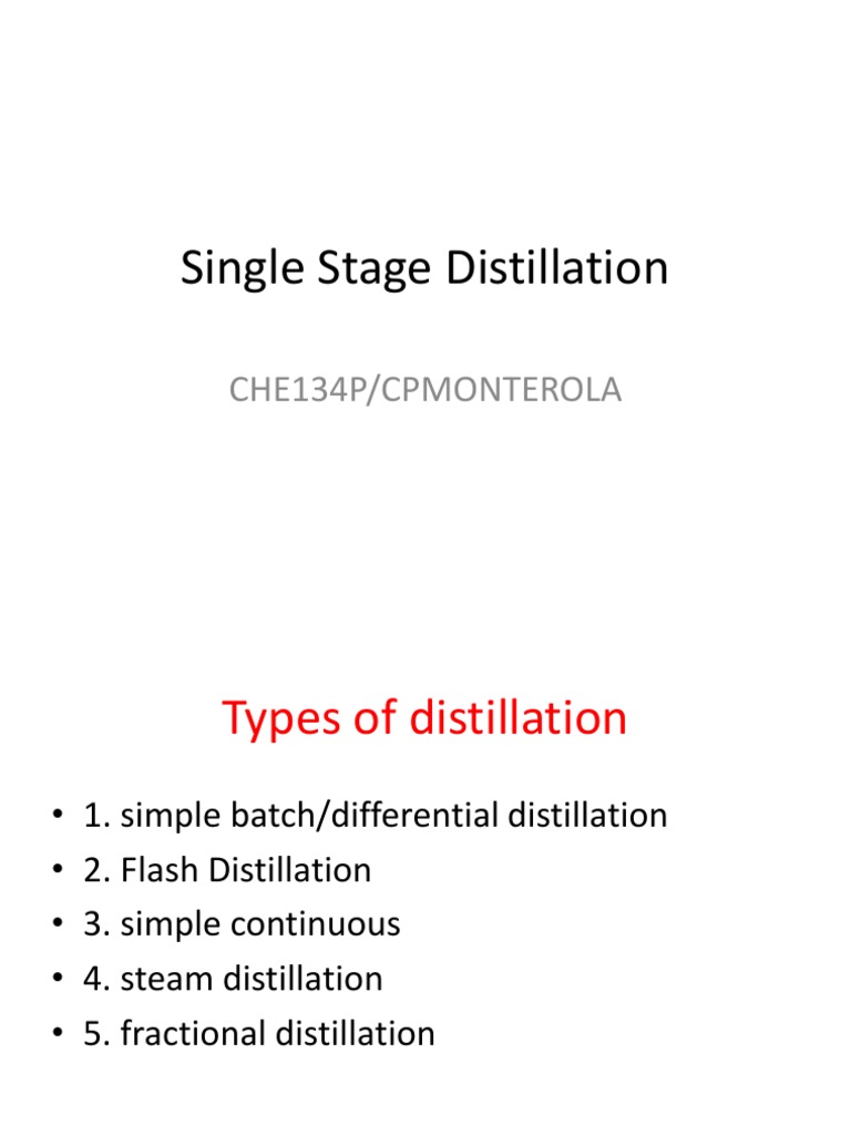 Distillation | PDF | Distillation | Separation Processes