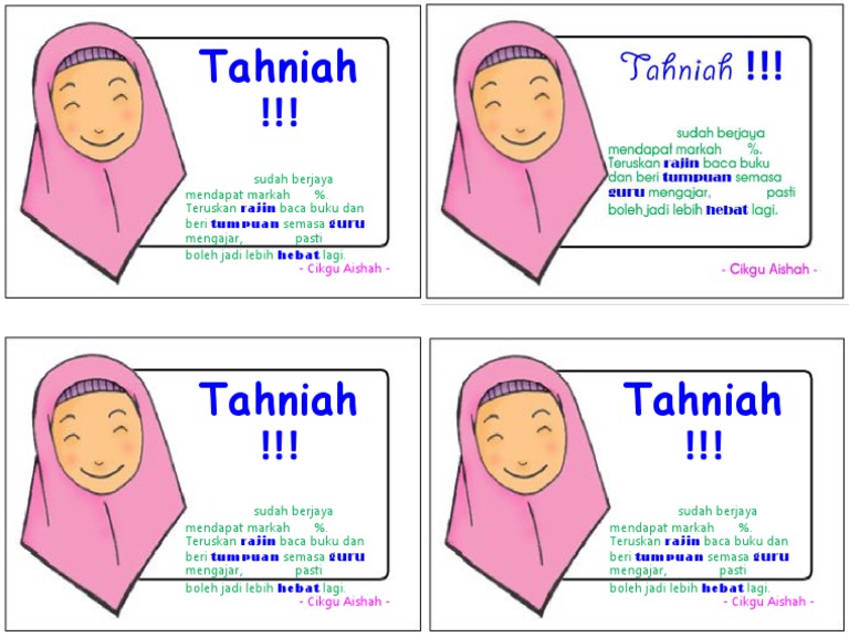 Kad Tahniah | PDF