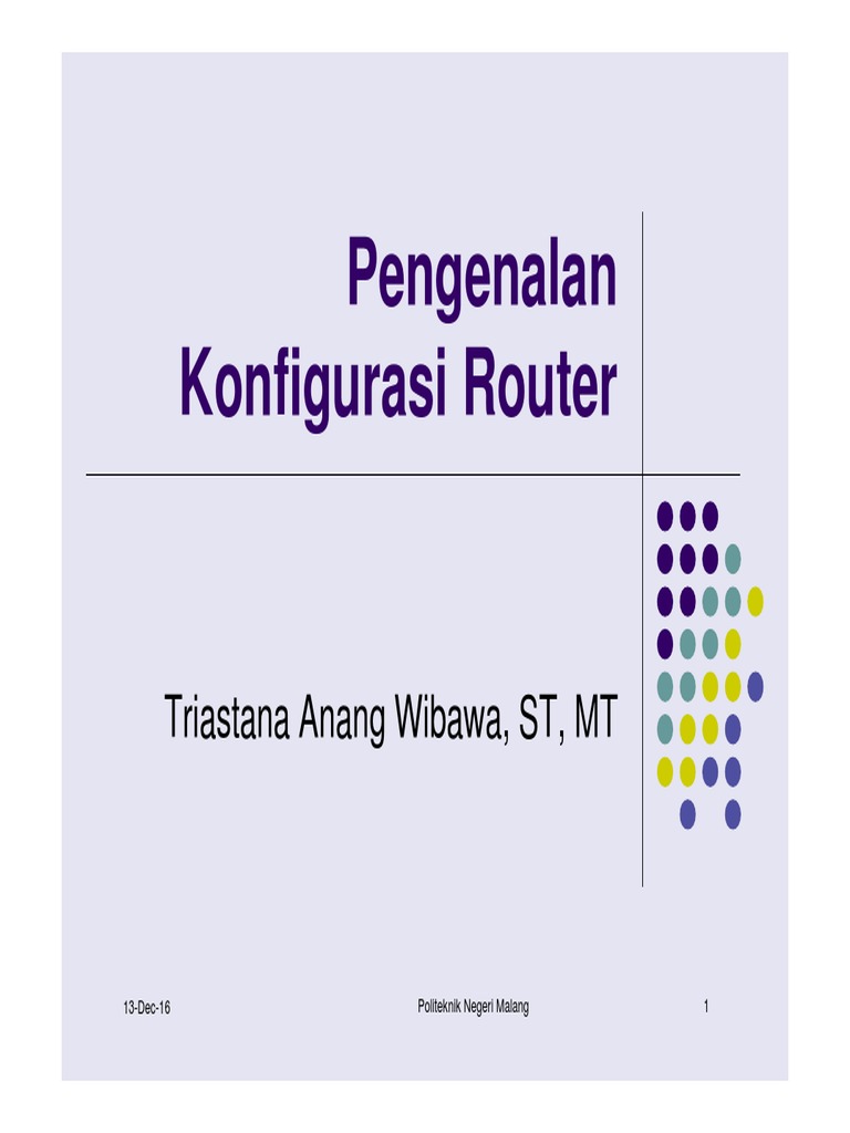 10 Konfigurasi Router | PDF