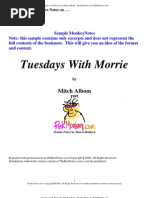 Tuesdays with Morrie: Life Lessons PDF | PDF | Love | Happiness