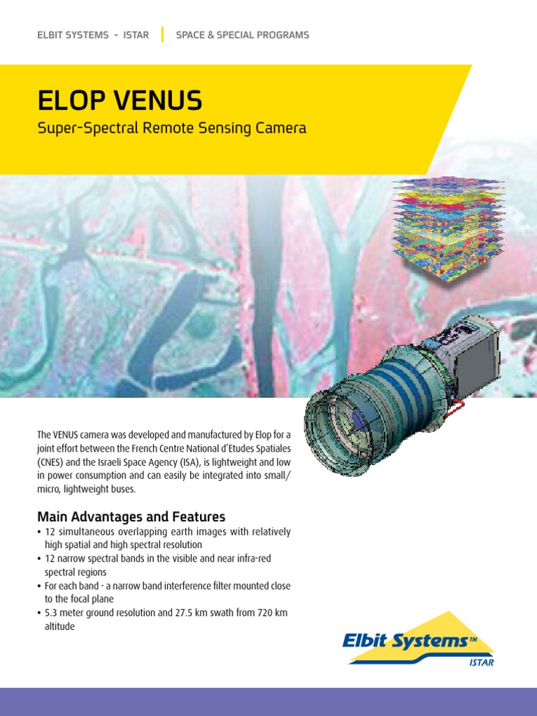 Elop Venus: Super-Spectral Remote Sensing Camera | PDF | Remote Sensing ...