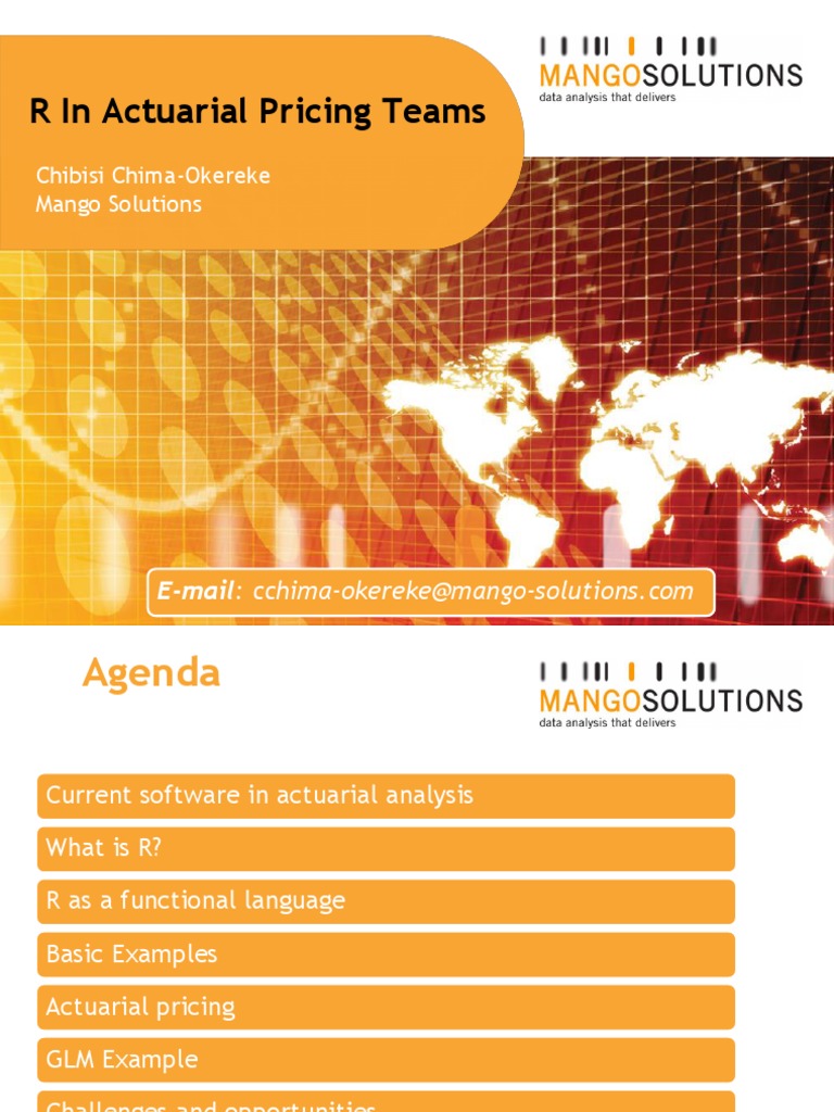 R in Actuarial Pricing Analysis | PDF | R (Programming Language) | Actuary