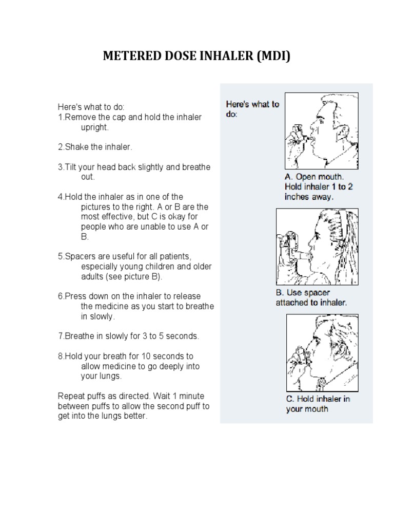 MDI Use in 4 Steps | PDF | Clinical Medicine | Medical Specialties