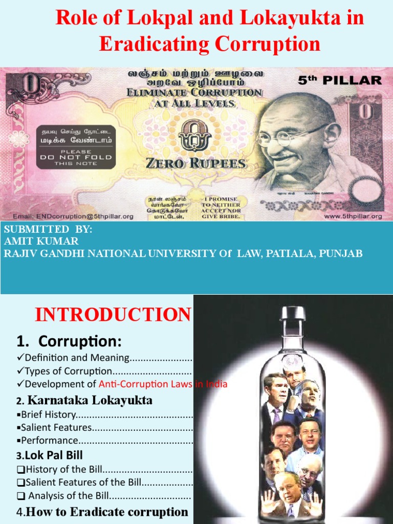 Examining the Role of Lokpal and Lokayukta in Curbing Corruption in ...