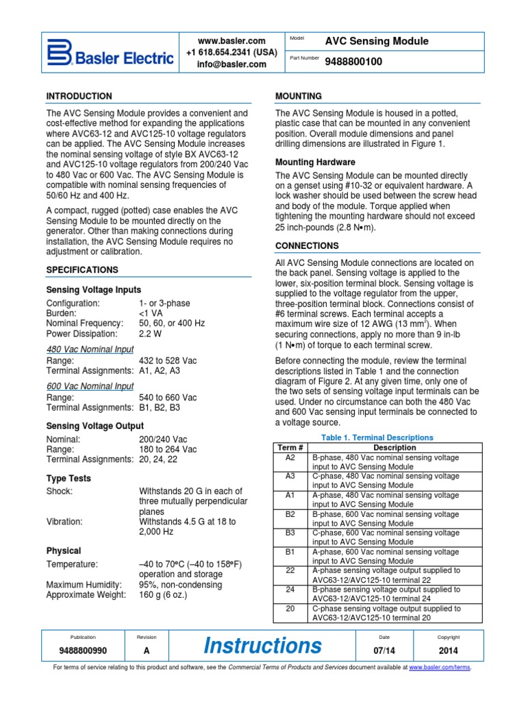 AVC Sensing Module | PDF | Electric Power | Electrical Engineering