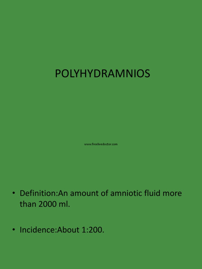 Polyhydramnios | PDF | Preterm Birth | Childbirth