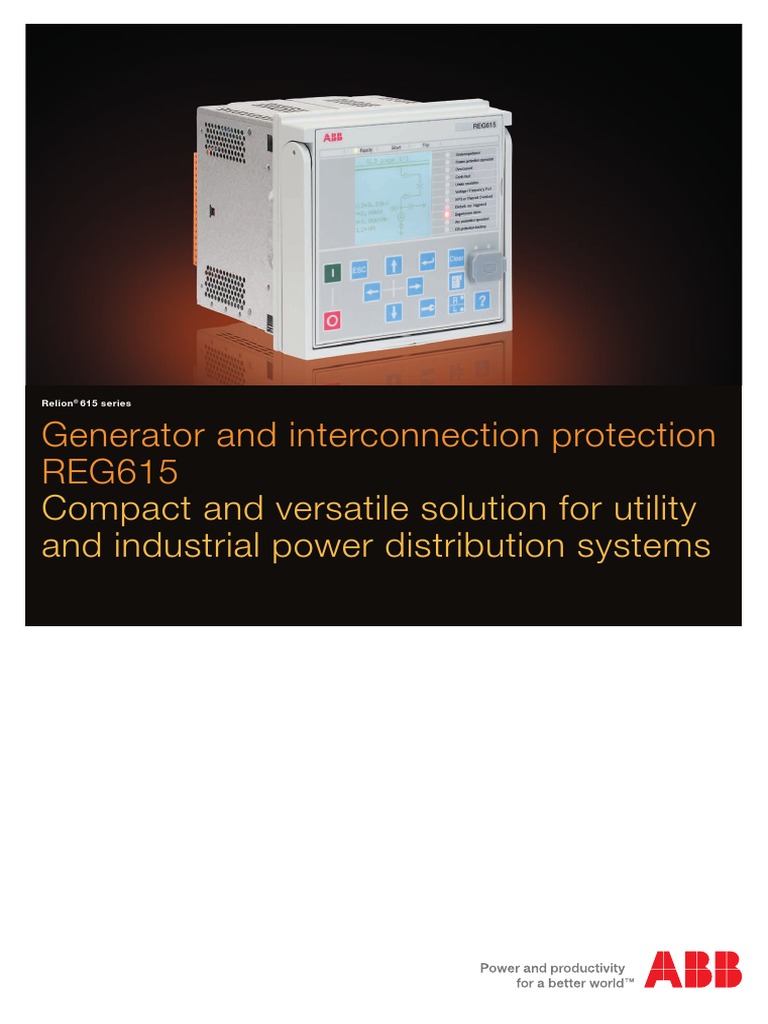 REG615 | PDF | Electrical Grid | Ethernet