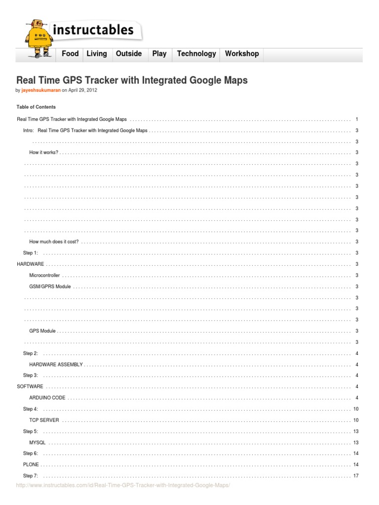 Real-Time GPS Tracker with Google Maps | PDF | Network Socket ...