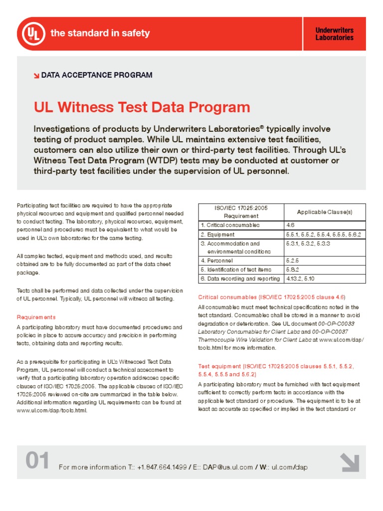 Witness Test Data Program | Download Free PDF | Calibration | Laboratories