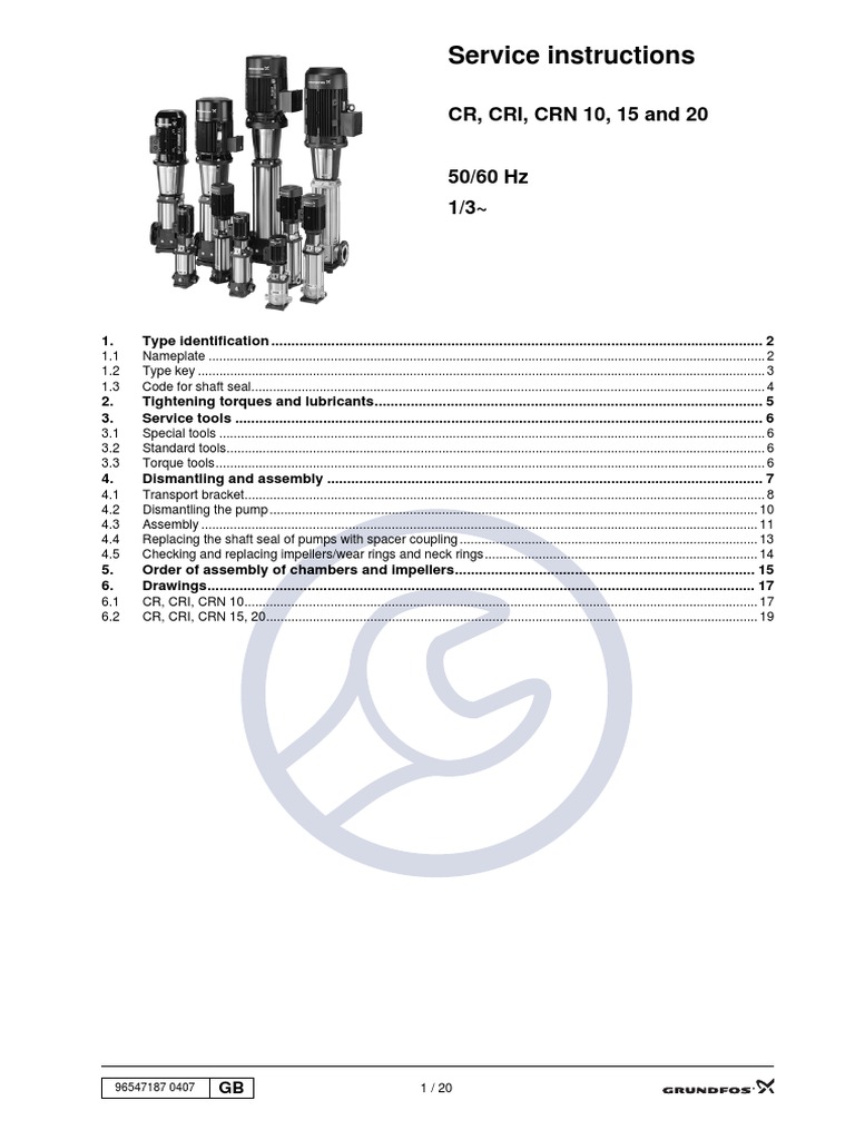 Grundfosliterature 79846 | PDF | Screw | Nut (Hardware)