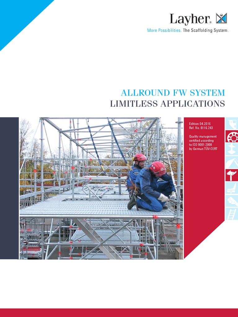 2016 Catalog AR FW System | PDF | Truss | Scaffolding
