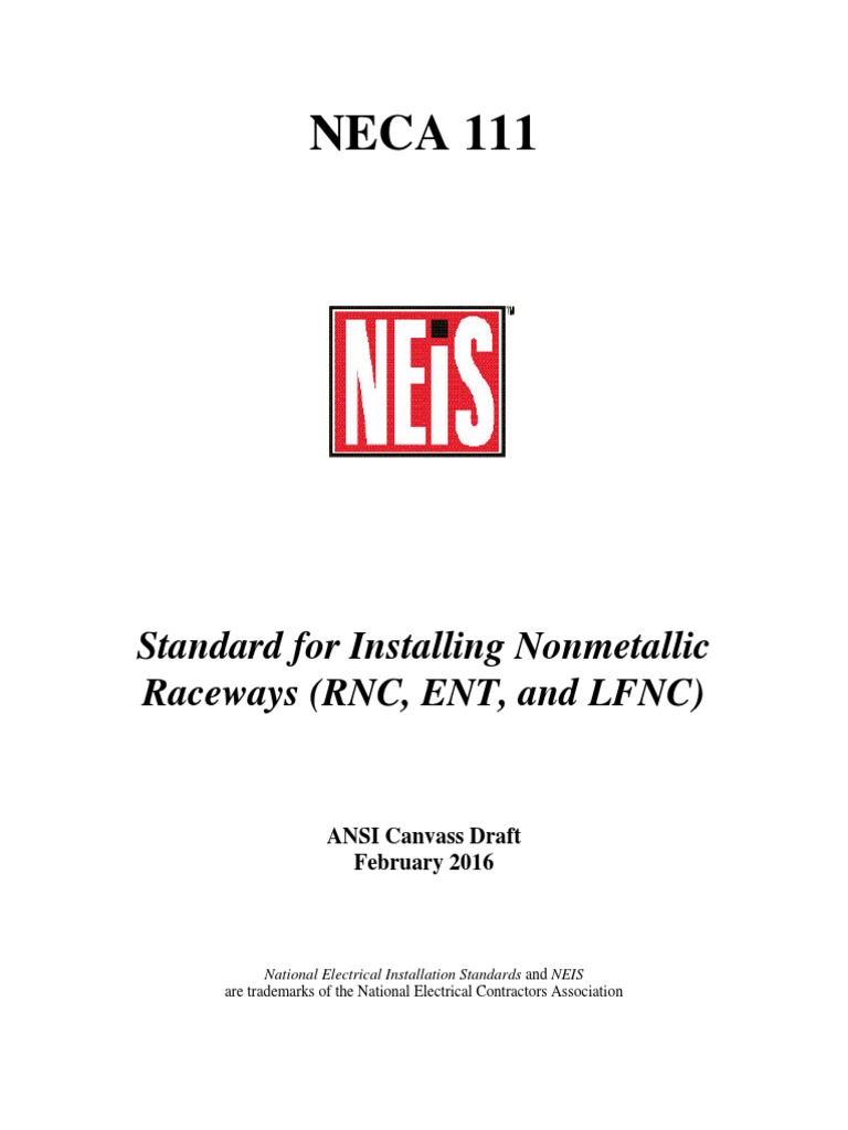 Neca 111 Ansi Canvass Draft Final Format | PDF | Electrical Wiring ...