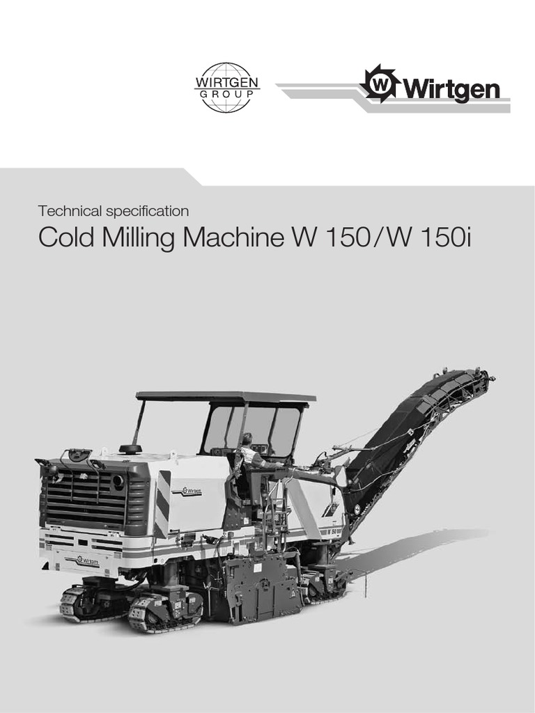 Wirtgen W150 | PDF | Horsepower | Engines