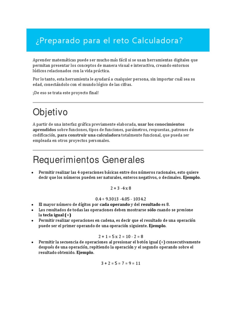 Examen JavaScript PDF | PDF | Calculadora | Programa de computadora