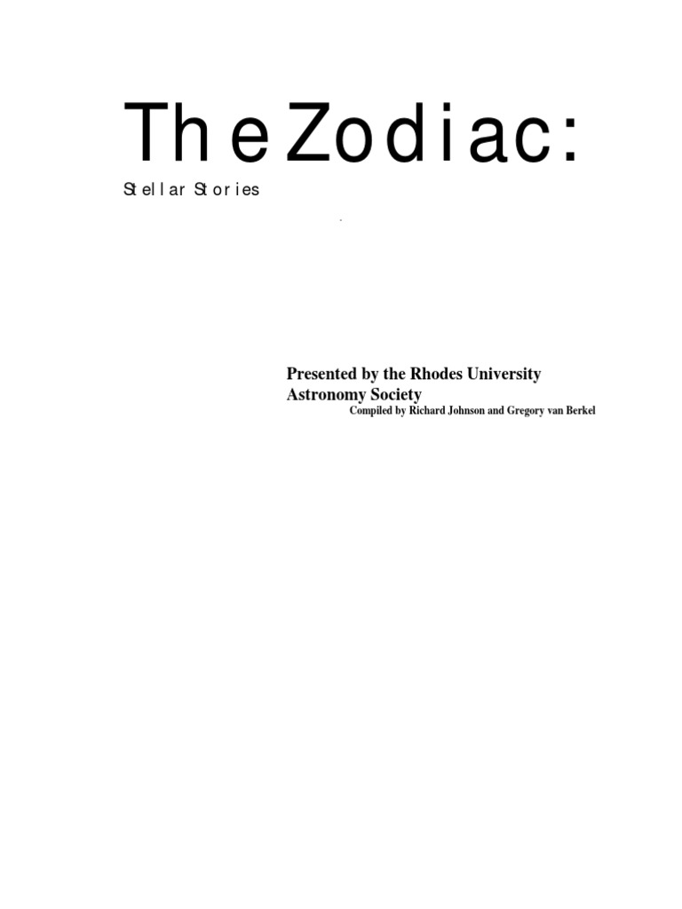 The Zodiac PDF | PDF | Astrological Sign | Zodiac
