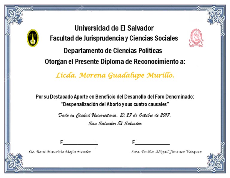 Diseño de Diploma UES | PDF