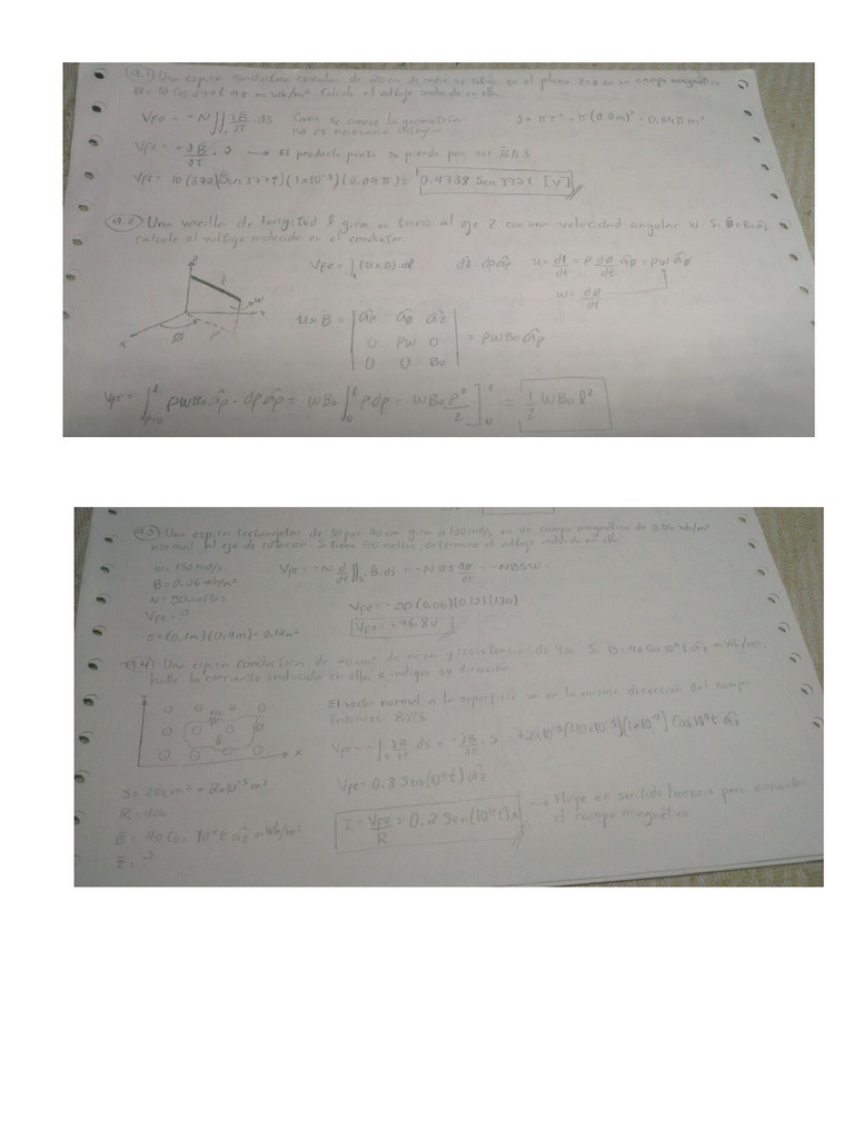 Ejercicios Cap.9 Sadiku | PDF