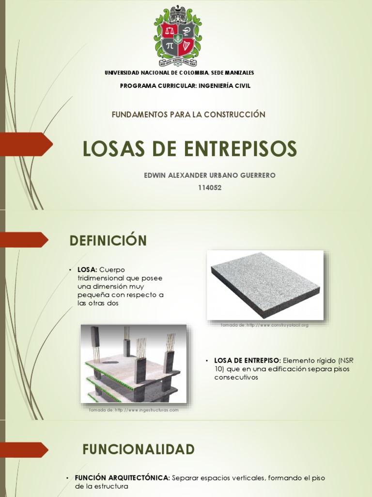 Losas de Entrepisos | PDF | Hormigón | Acero