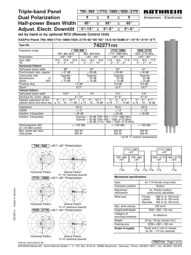 Kre 101 1922-1 - 742271V02 | PDF | Antenna (Radio) | Telescopic Sight
