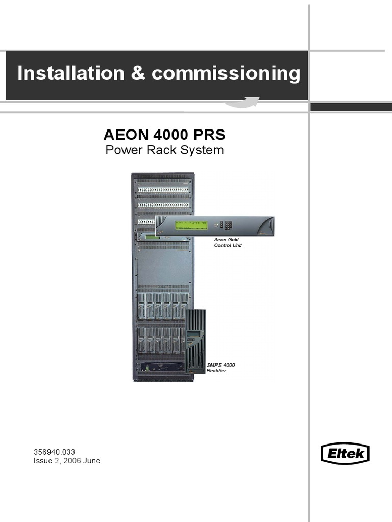 033 InstGde Aeon 4000 PRSystem PDF | PDF | Electrical Connector | Power ...