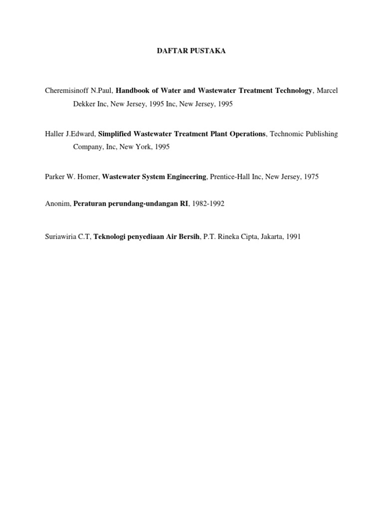 Daftar Pustaka Utilitas | PDF | Science & Mathematics | Technology & Engineering