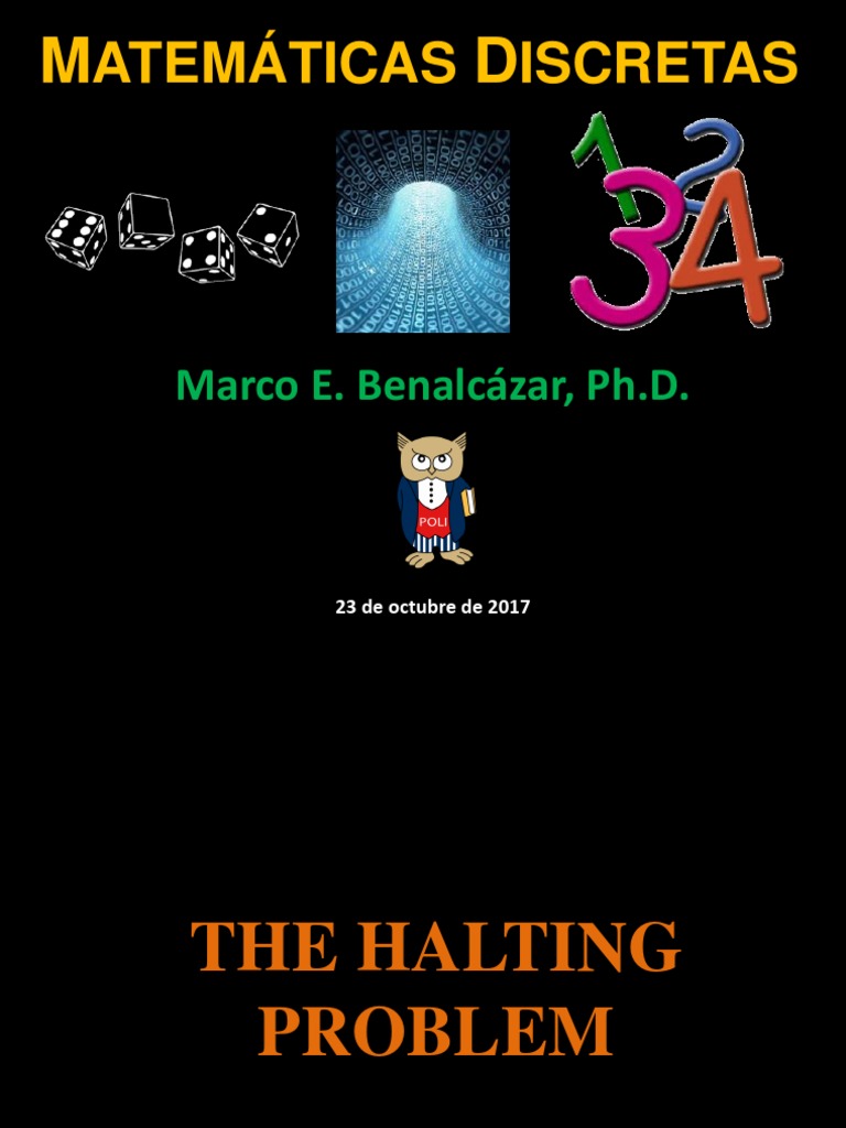 The Halting Problem | PDF | Alan Turing | Matemáticas Aplicadas